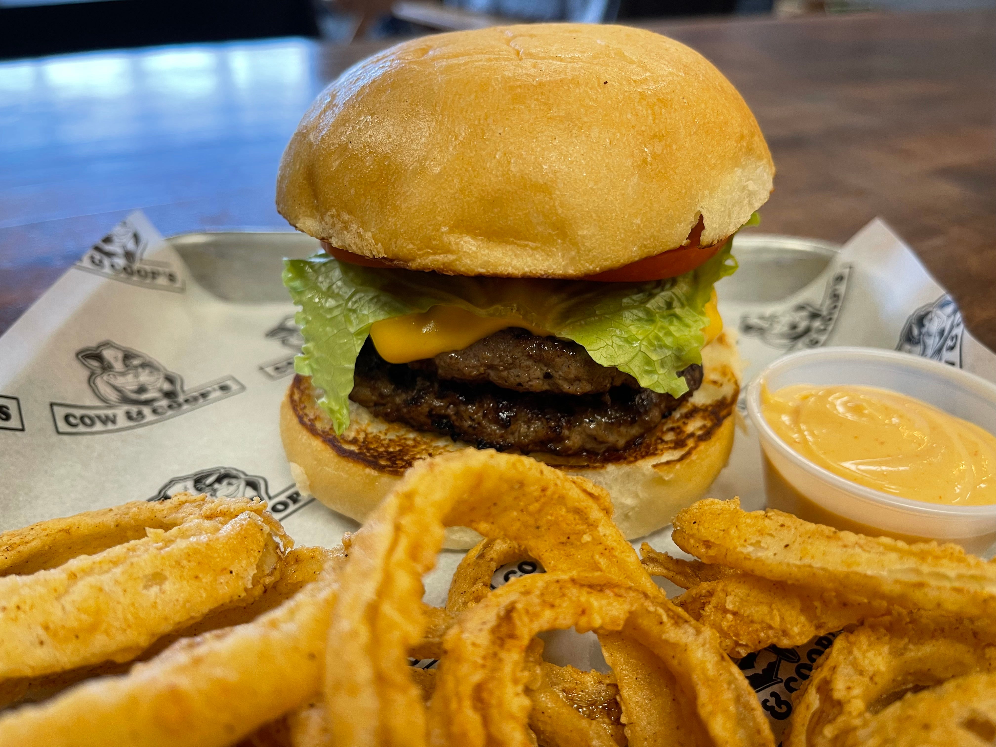 2/3 lb Burger Combo | Cow & Coop's