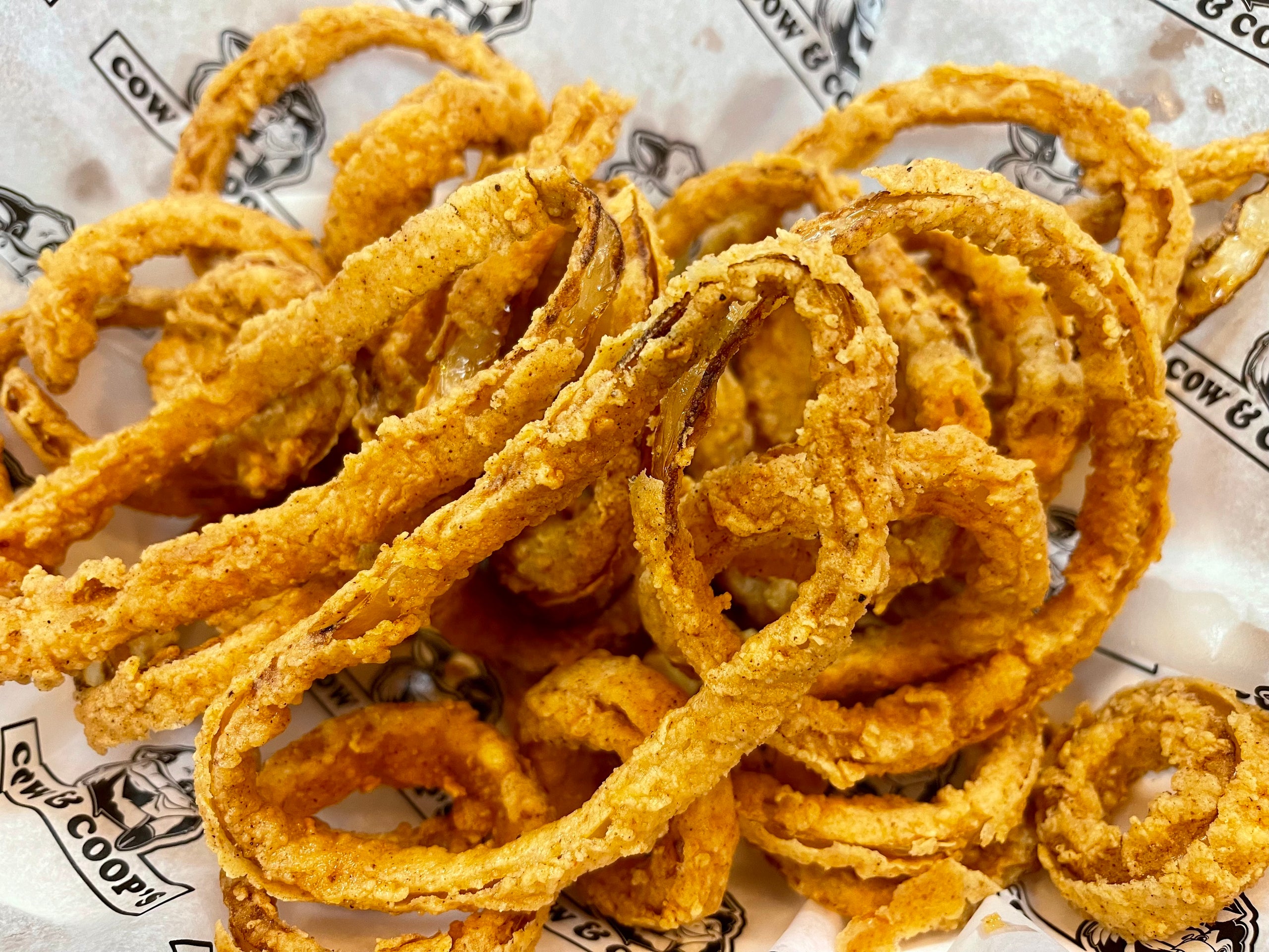 Large Onion Rings | Cow & Coop's